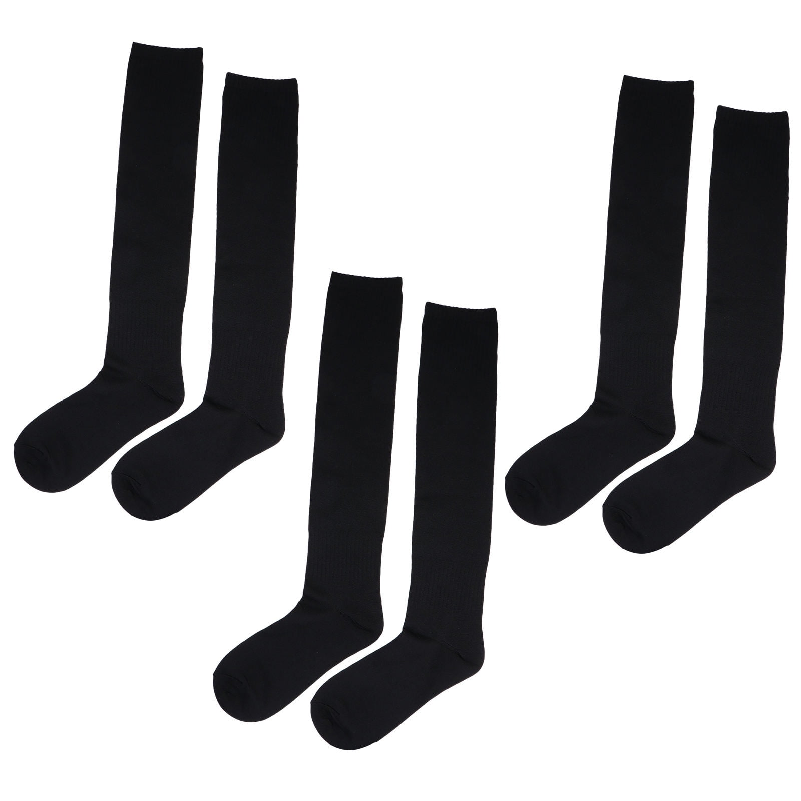 Click here for Oulii 3 Pairs Youth Soccer Socks Breathable Black... prices