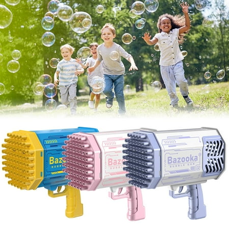 Bubble Machine with 69 Holes High Output Electric Bubble Gun Machine ...