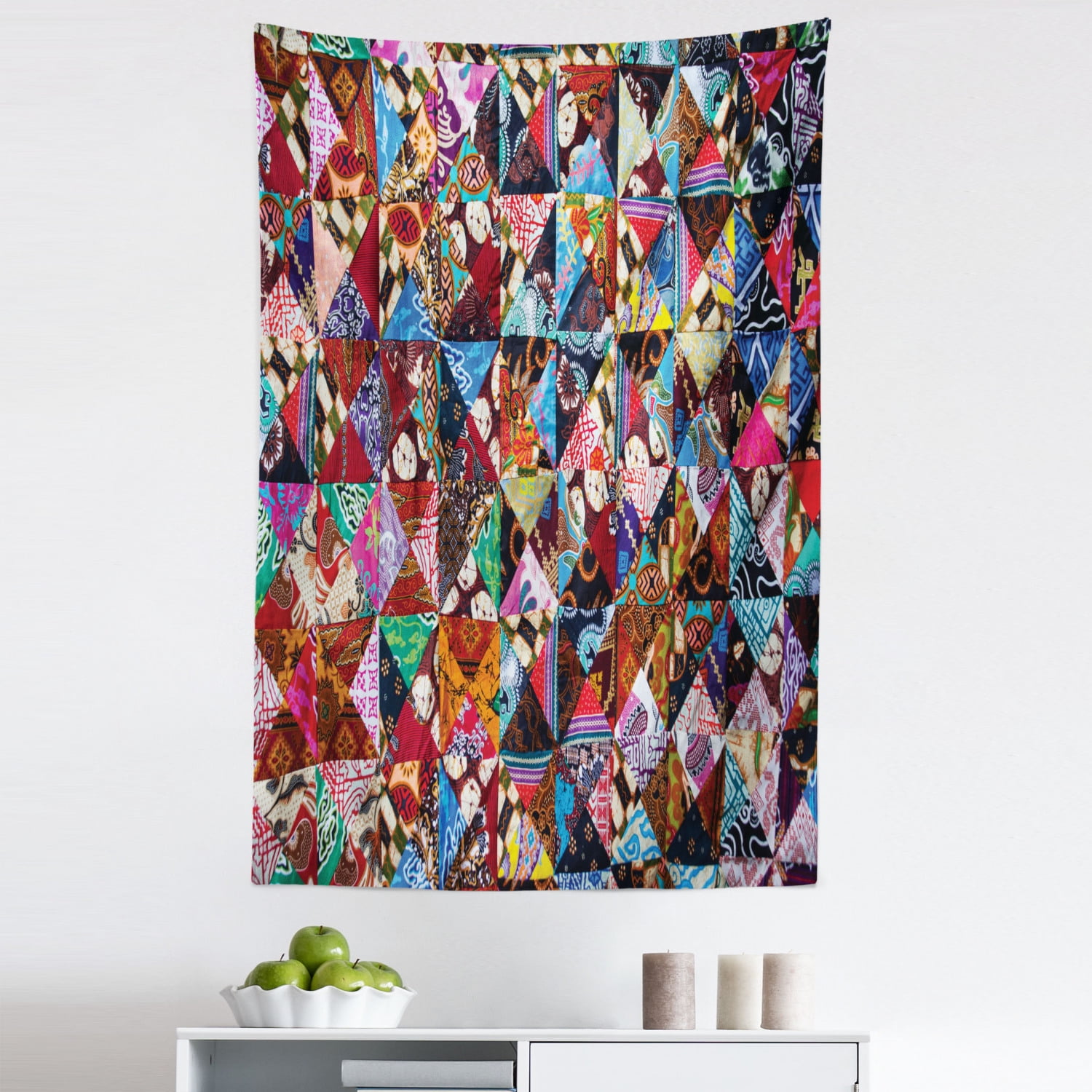 Quilt Tapestry, Image Print of a Cultural Tile Pattern from Bali ...
