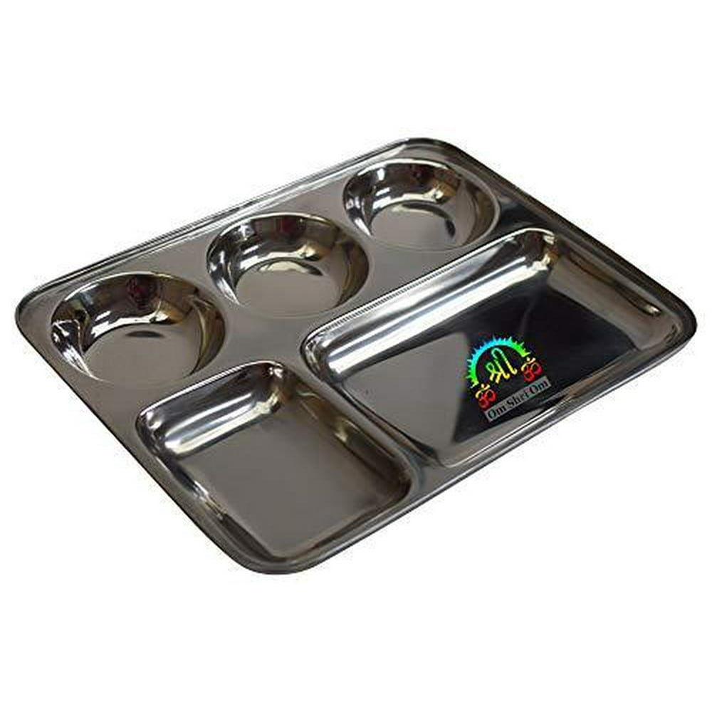 Stainless Steel Divided Plates 5 Section Divided Plates For Kids stainless-steel-divided-plates-5-section-divided-plates-for-kids
