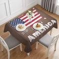 American Independence Day Table Cloth 52x70in, Waterproof Rectangle ...