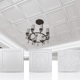 Art3d 12-Pack PVC Drop Ceiling Tiles Glue up Ceiling Tiles,24"x24 ...