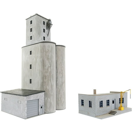 Walthers Cornerstone HO Scale Building/Structure Kit Prarie Co-op Grain ...
