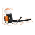 Heavy-Duty 3-in-1 Orange Backpack Fogger Sprayer and Leaf Blower, 3.7 ...