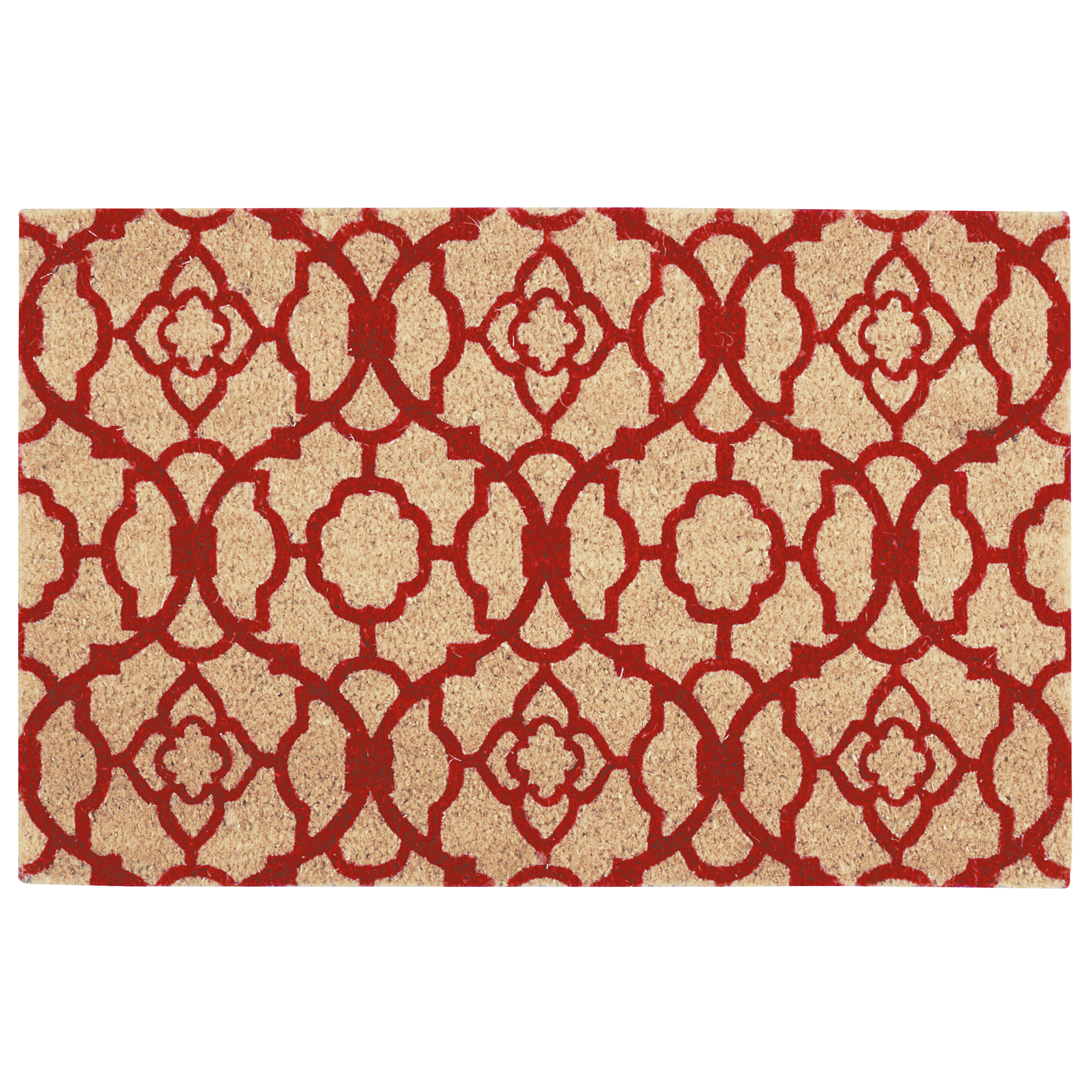 Waverly Greetings "Lovely Lattice" Red Doormat - Walmart.com