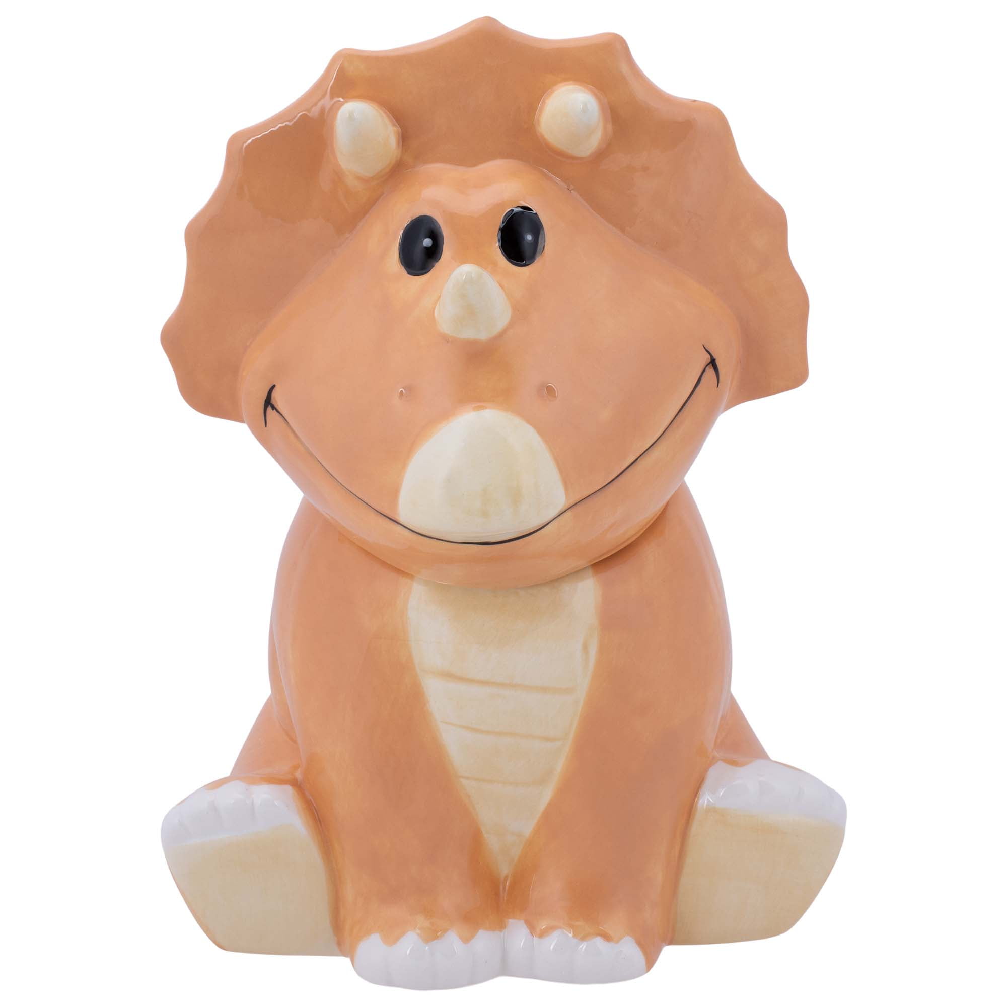100 North Tan Triceratops Dinosaur 9.9 x 9.6 Dolomite Ceramic Cookie ...