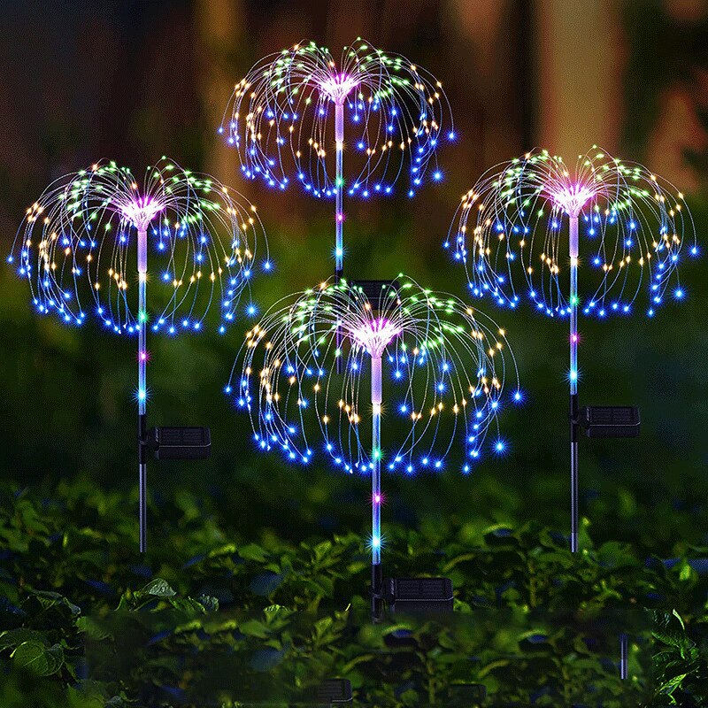 Solar smoke Lanterns Courtyard dandelion garden lawn lights outdoor ...