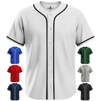 Exxact Sports Blank Baseball Jersey Men, Full Button Down Plain Baseball Jersey, Sports Uniforms ...