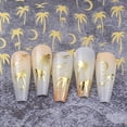 4pcs Tropical Coconut Tree Nail Art Stickers - Summer Island Style for ...