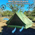 Outdoor light 300D waterproof bell tent,suitable for 4-6 family camping ...