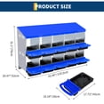 Studyset Chicken Nesting Boxes, 6-10 Compartments, Laying Boxes For ...