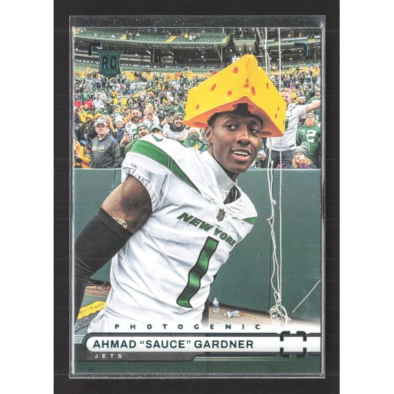 2023 Panini Chronicles Photogenic Ahmad "Sauce" Gardner #PH-33 RC ...