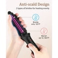 Tourmaline Ceramic Curling Brush, Long Barrel Hair Styling Tool with ...