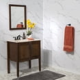 Palisade Interlocking Wall Tiles, Waterproof, Carrara Marble, 23.2x11.1 ...