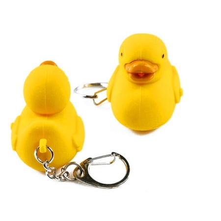 Kikkerland Design - Ducky Duck Light Up LED Novelty Keychain Flashlight ...