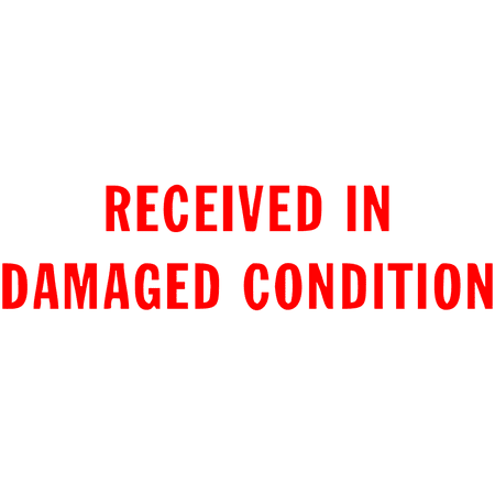 RECEIVED IN DAMAGED CONDITION Stock Stamp | Pre-Inked Xstamper ...