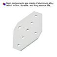Uxcell Corner Bracket Plate Cross 60x100mm 2020 Aluminum Profile w Nuts ...