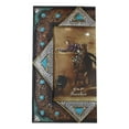 Rustic Western Turquoise Gems Silver Nails Faux Leather 5X7 Picture ...