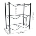 5 Gallon Water Jug Holder 6 Water Bottle Storage Rack 3-Tier Organizer ...