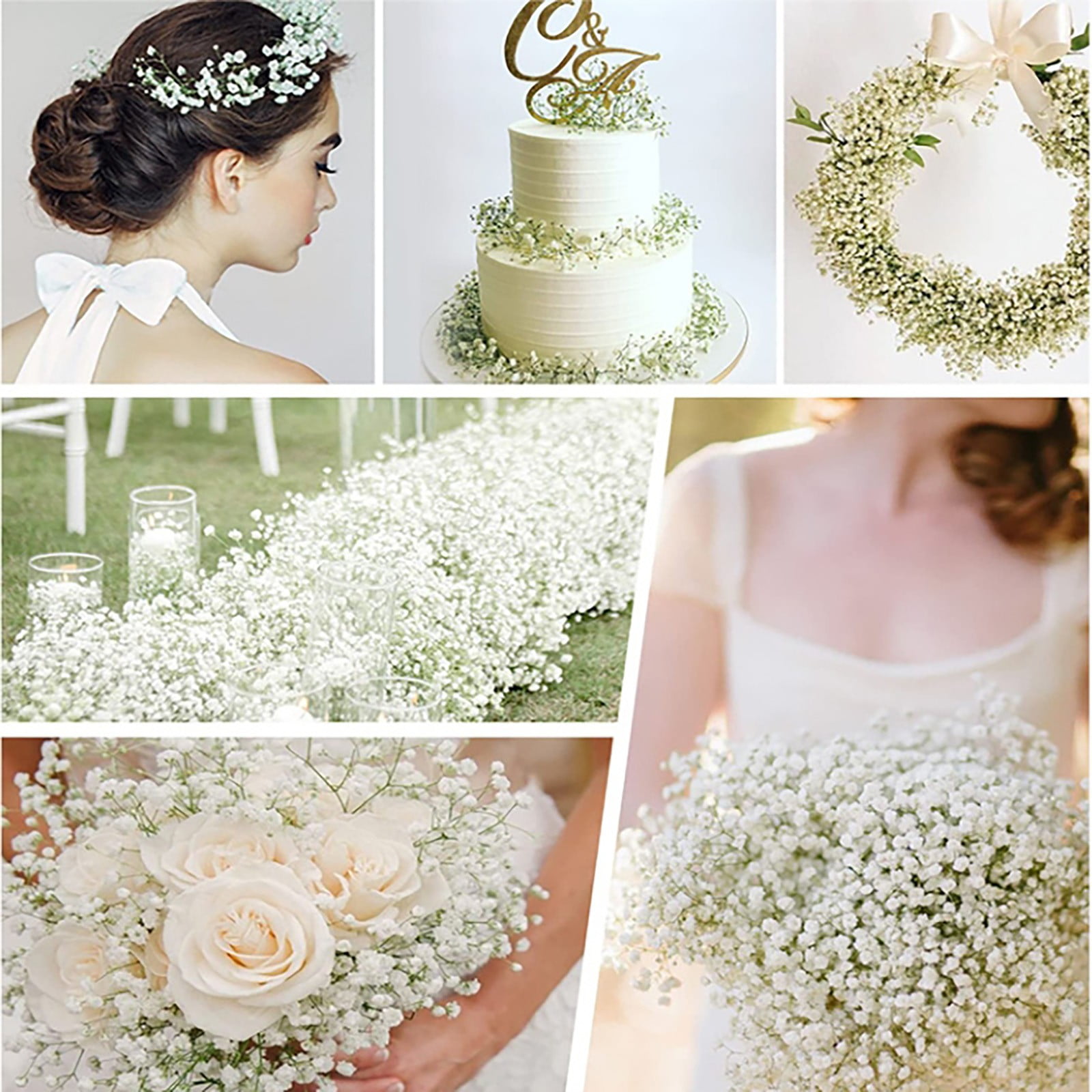 Click here for Bagmrteho Babys Breath Bouquet Wedding Decoration... prices