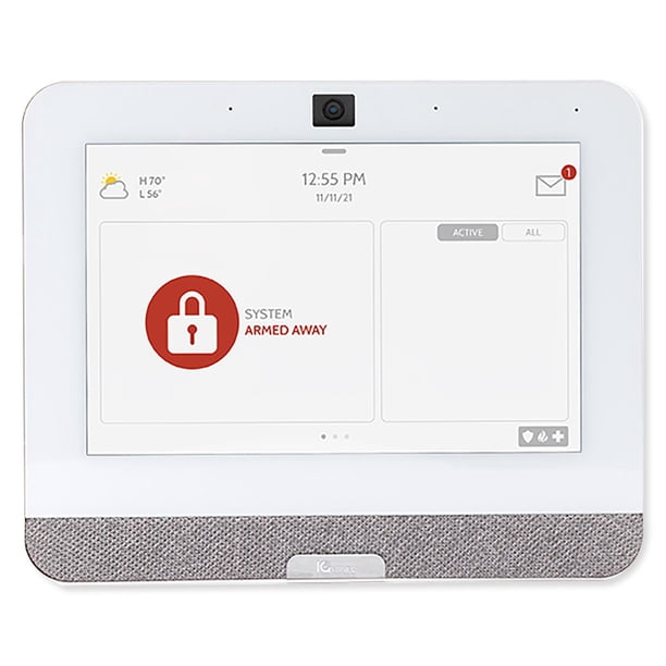 Qolsys IQP4001 IQ Panel 4, PowerG + 319.5 MHz (Verizon), White ...