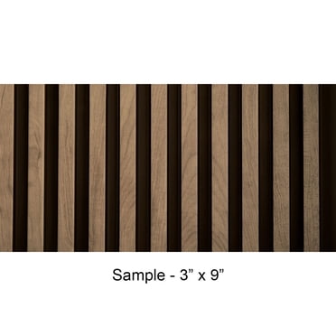 MG-2013 Rounded Mini Slats Wenge Polystyrene Wood Slat Walls 3 in x 12 ...