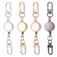 2 Pcs Retractable Keychain Carabiner Badge Holder Retractable Badge ...