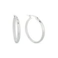 Sterling Silver 5MM Bangle And 24 x 4 MM. Hoops Set - Walmart.com