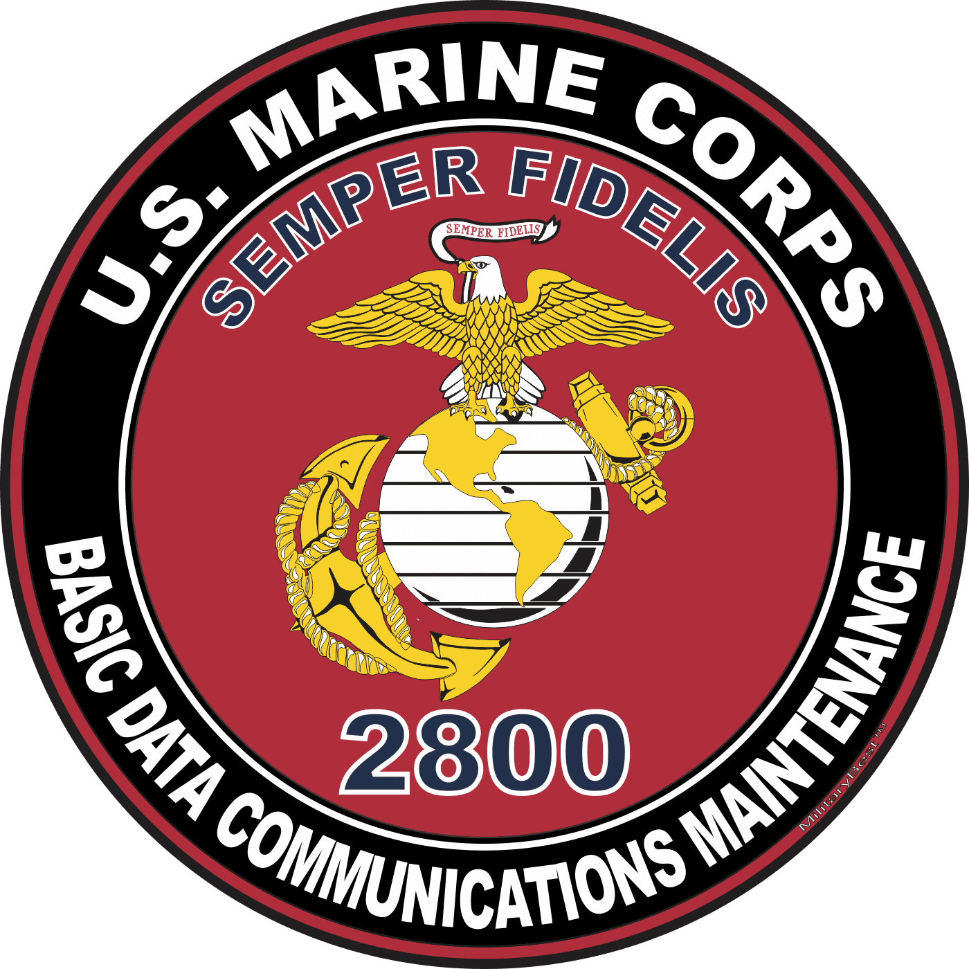 U.S.M.C. MOS 2800 Basic Data Communications Maintenance Decal - Walmart.com