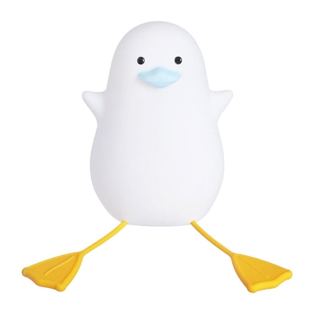 Night light cartoon duck LED phone stand silicone light (Blue-billed ...
