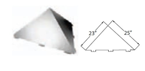 M&G DuraVent 115002 4 x 6.6 in. Snow Splitter for Metal Roofs ...