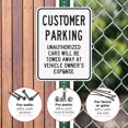 Customer Parking Sign, 18x24 Reflective Aluminum EGP - Walmart.com