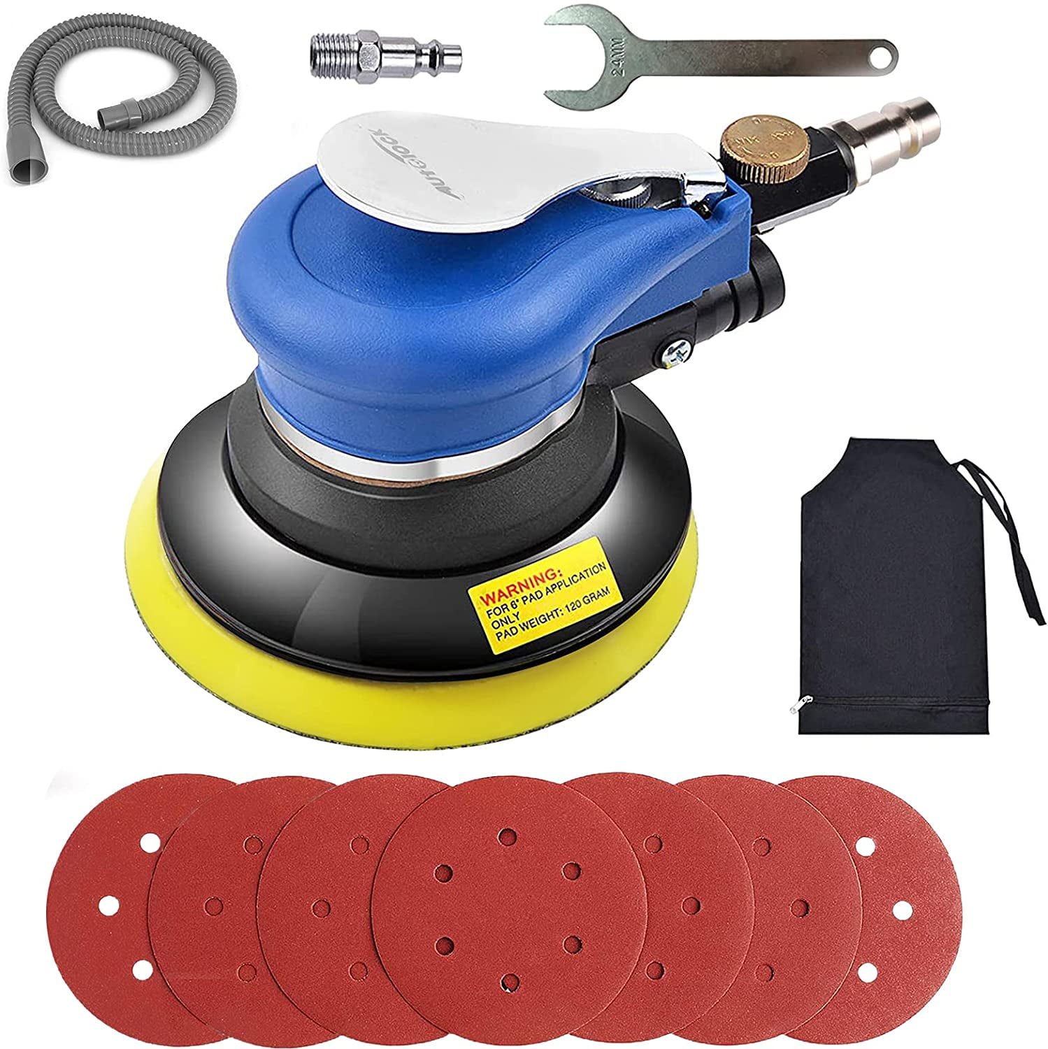 Air Random Orbital Sander Pneum Palm Sander 5 Inch Sander with Dust Bag ...