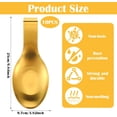 10 Pcs Gold Stainless Steel Spoon Rest, Spatula Ladle Holder Utensil ...