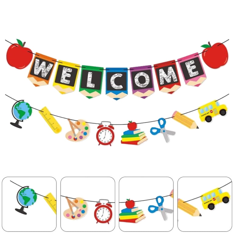 Ways To Hang Banners College Colorful Welcome Back To School Hanging