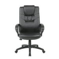 Boss Office Products Black Executive Leather High Back Chair - Walmart.com
