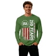 Fiaer Mens 250th Anniversary USA Shirt Crewneck 4th of July Shirts Long ...
