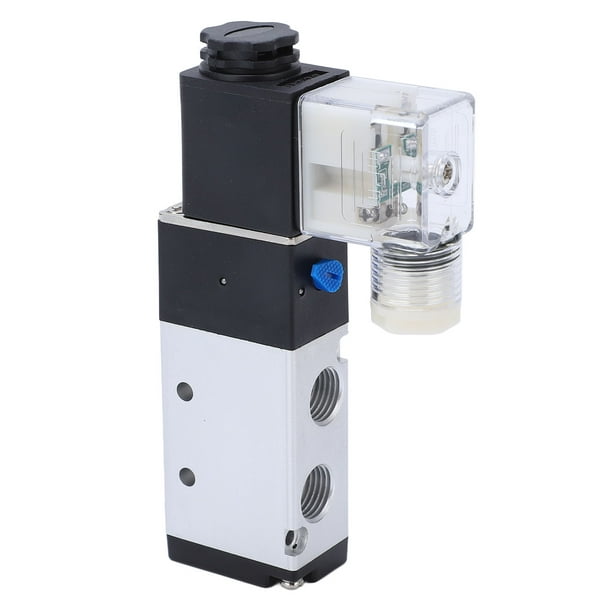 Electric Solenoid Valve Pneumatic Air Switch 2 Position 5 Way For ...