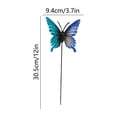 1 Pack, Metal Garden Stake Decoration, Iron Butterfly Ground Insertion ...