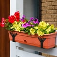 Urban Deco Flower Window Box Brackets 4 Pack, Adjustable Heavy Duty ...