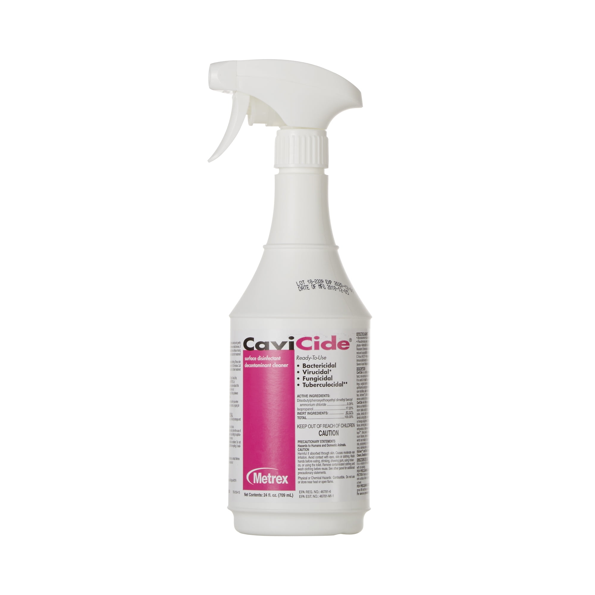 CaviCide Surface Disinfectant Cleaner Liquid 24 oz. Bottle Alcohol ...