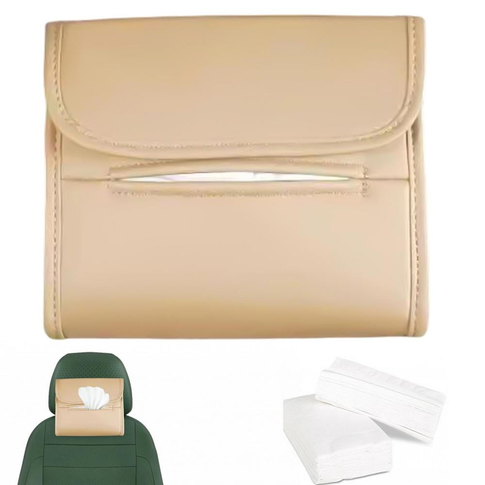 Tohuu Tissue Box for Car Auto PU Leather Napkin Holder Easy To Assemble ...