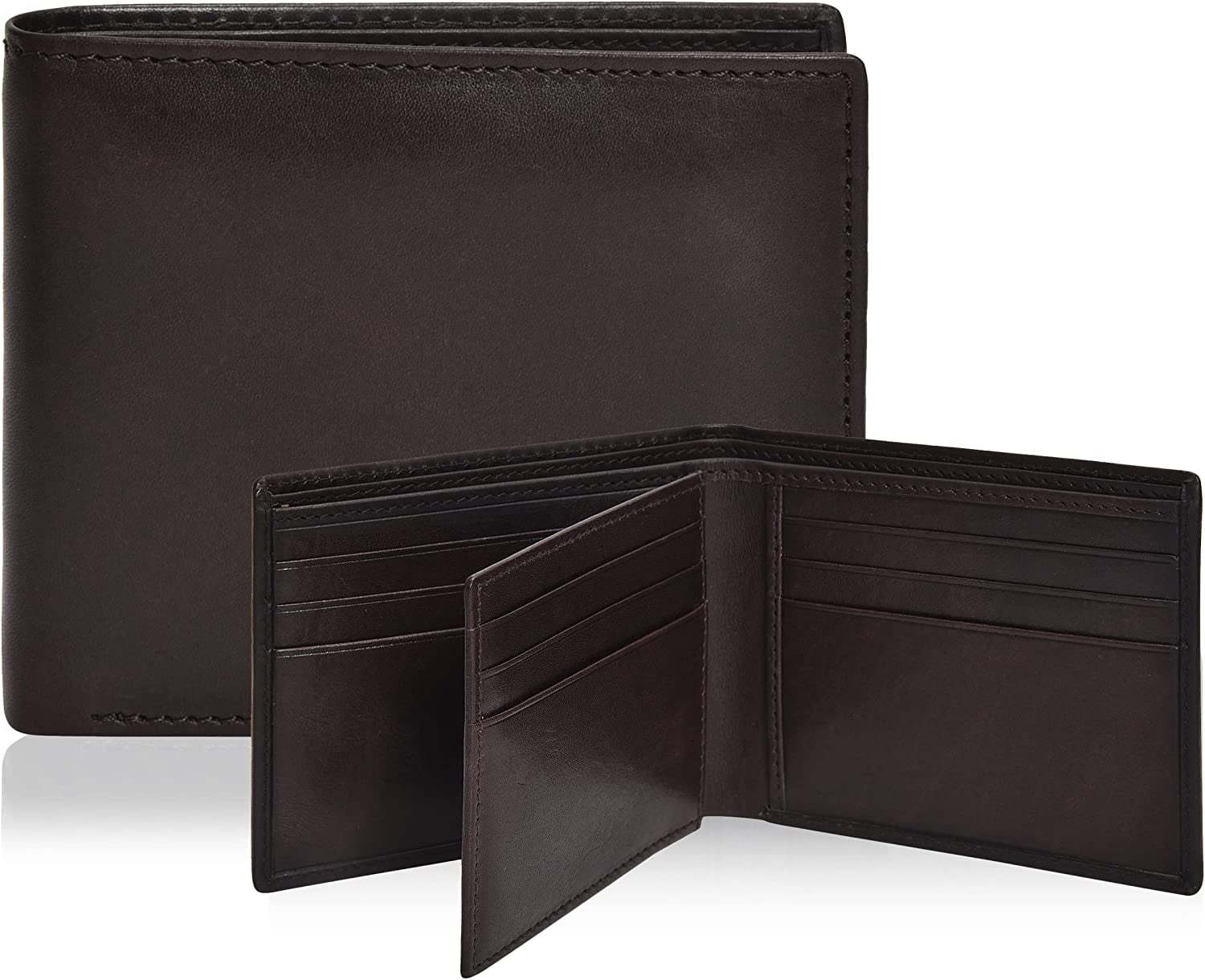 Real Leather Bifold Wallet for Men - Wallets with 9 Credit Cards 1 ID ...