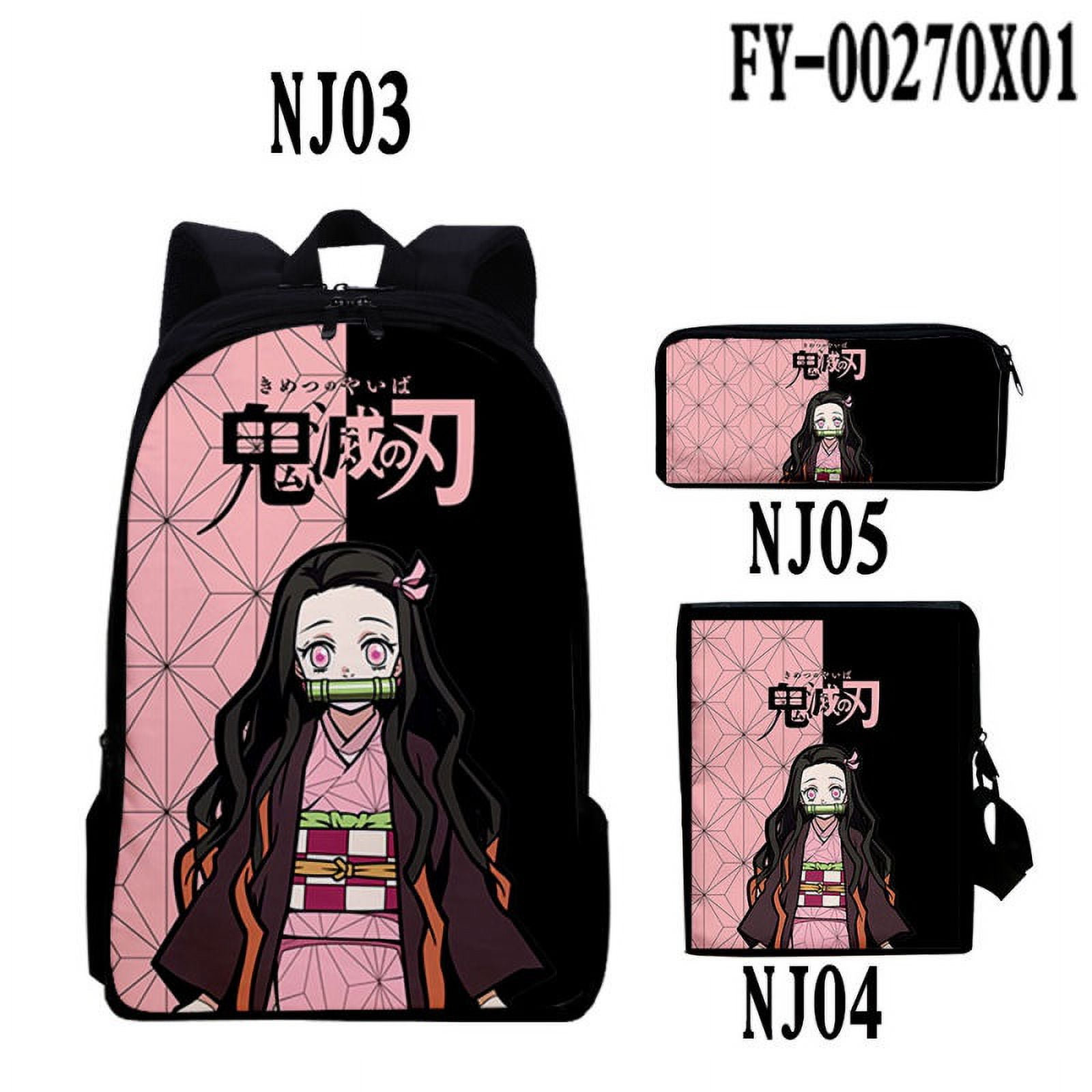muichiro tokito backpack for children Kanroji Mitsuri lunch bag pencil ...