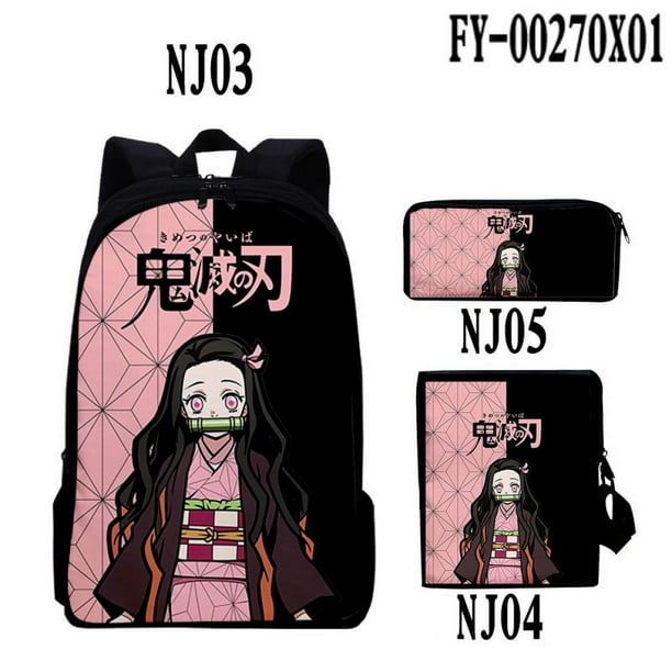 muichiro tokito backpack for children Kanroji Mitsuri lunch bag pencil ...