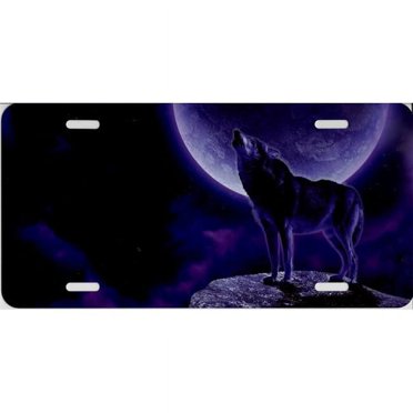 212 Main LPO2085 6 x 12 in. Wolf Mountain Scene Photo License Plate ...