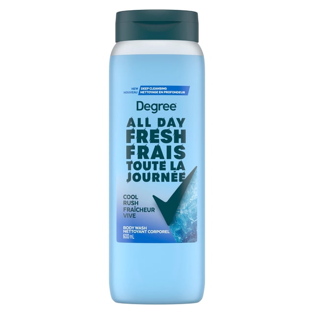 Degree All Day Fresh Body Wash 10H Fresh Scent Cool Rush, 600 ml ...