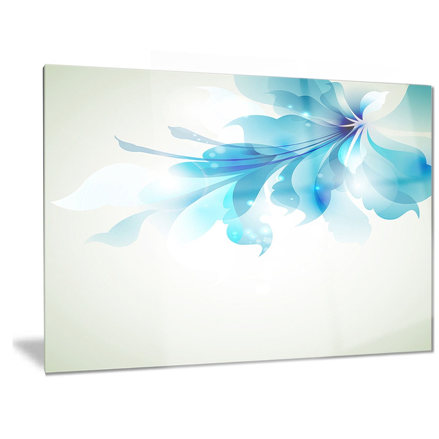 Click here for Designart Design Art Tender Blue Abstract Flowers... prices