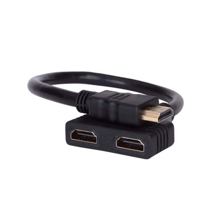 HDMI Splitter Adapter 1080P HDMI Male to HDMI Dual Female 1 in 2 Out ...