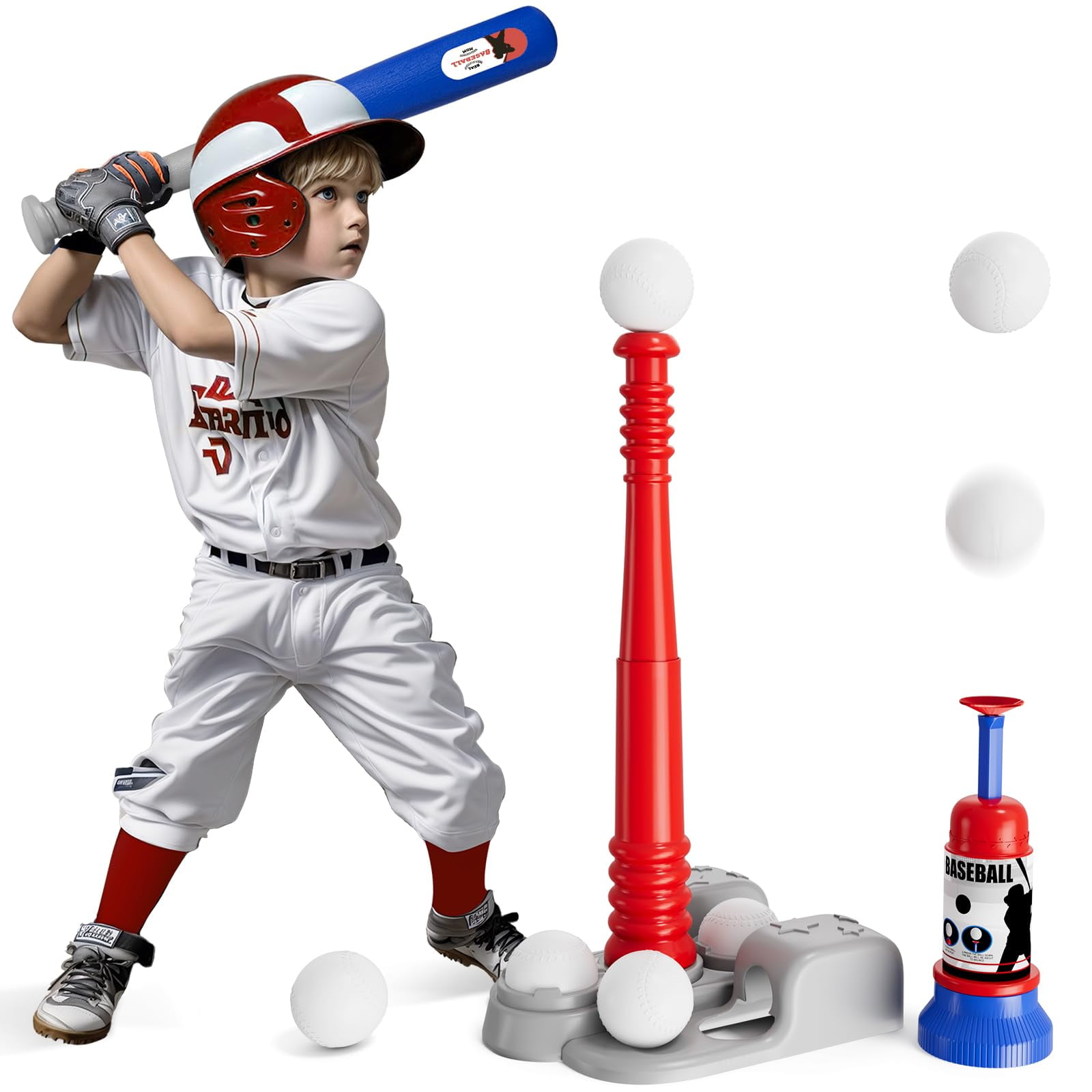 Set de bolas en T Wee Wonders 2 en 1 con lanzadora automática | Bodega ...